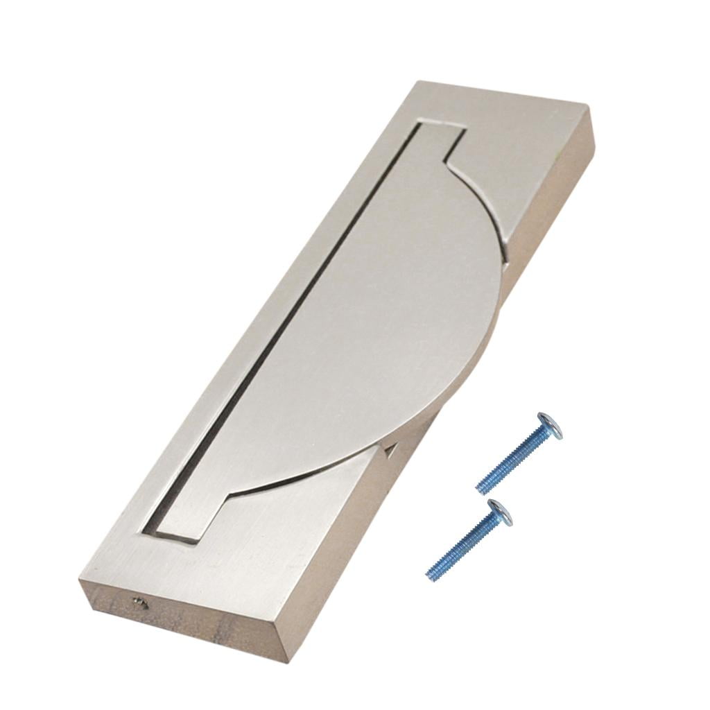 Door Drawer Handle Wire Drawing Invisible Pull With Screws Pitch Hole ...