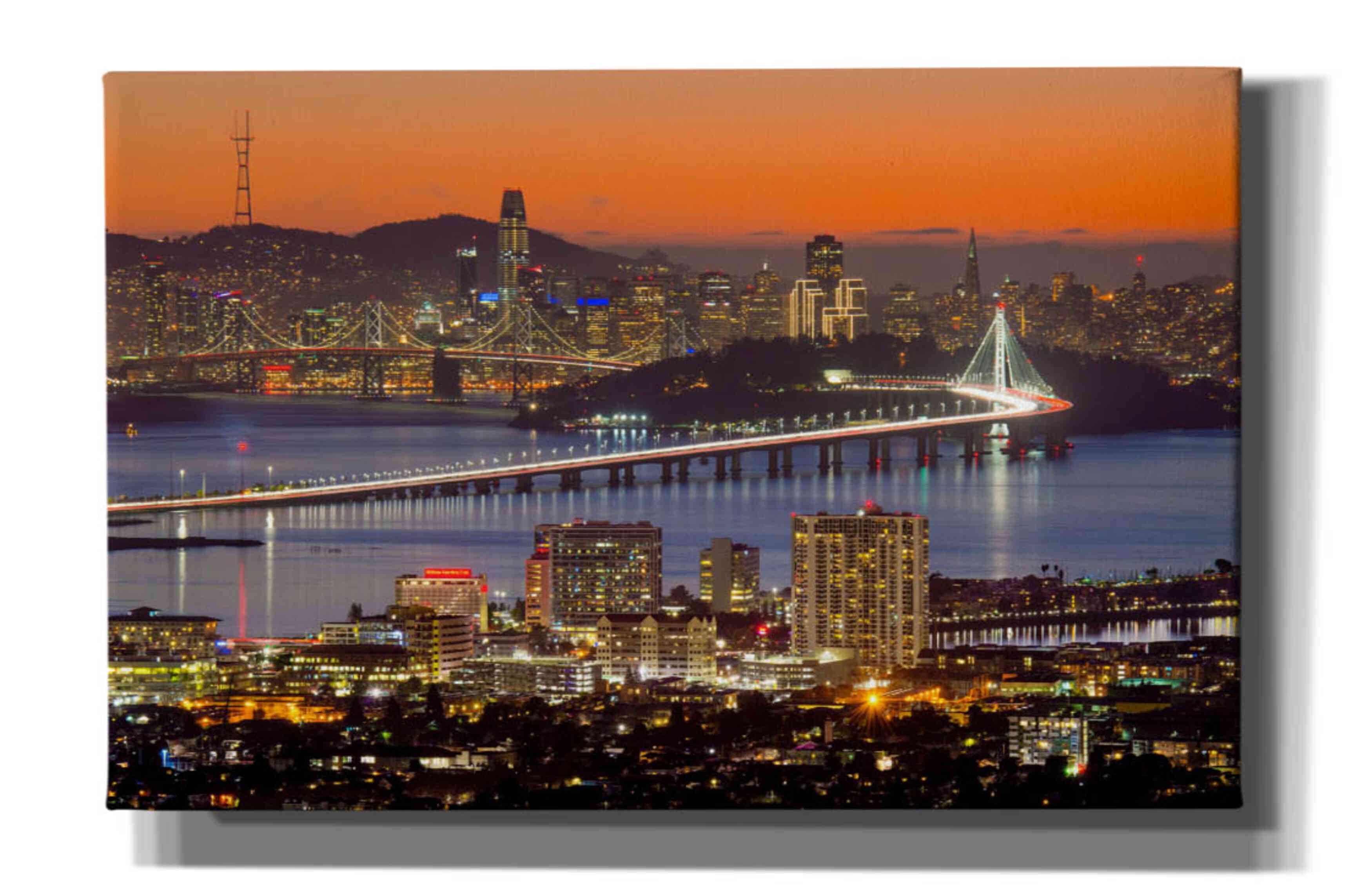 Epic Graffiti 'Bay Bridge from Berkeley' by John Gavrilis, Giclee ...