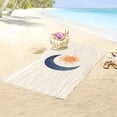 1 oversized celestial sun and moon beach towel - large soft bath towel ...