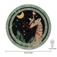Giraffe SafariClassic Circular Wood Hanging Clock, Complete Mounting ...
