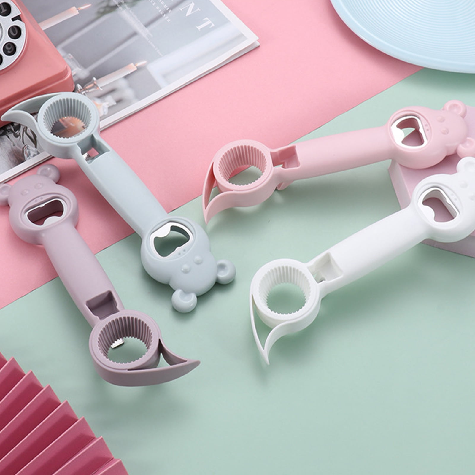 Travelwant 2Packs 4 in 1 Beer Bottle Opener - Pop Can Opener – Bottle ...