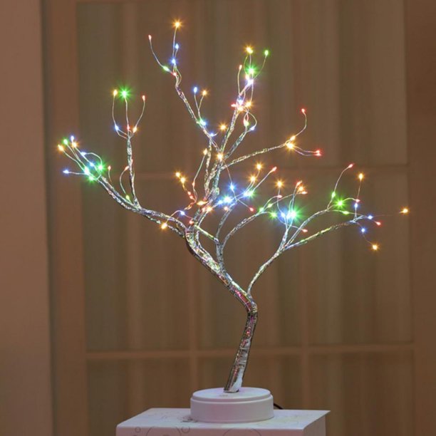 Zerofeel LED Desk Tree Lamp, Desk Table Decor 108/36 LED Head Lights ...