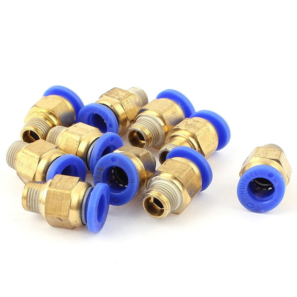 Air Line Hose 1/8BSP Male Thread 8mm Tube Quick Release Coupler ...
