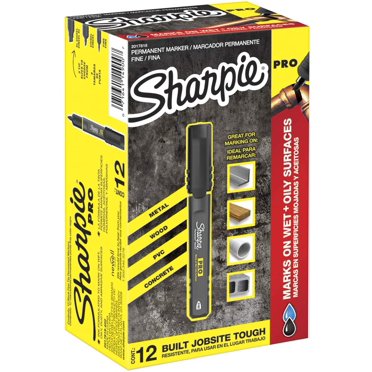 Sharpie® Permanent Fine Point Marker, Quick-Drying, Fade and Water ...