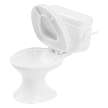 OGITUDE Doll House Toilet Mini flushing Toilet Toy Doll House Miniature ...