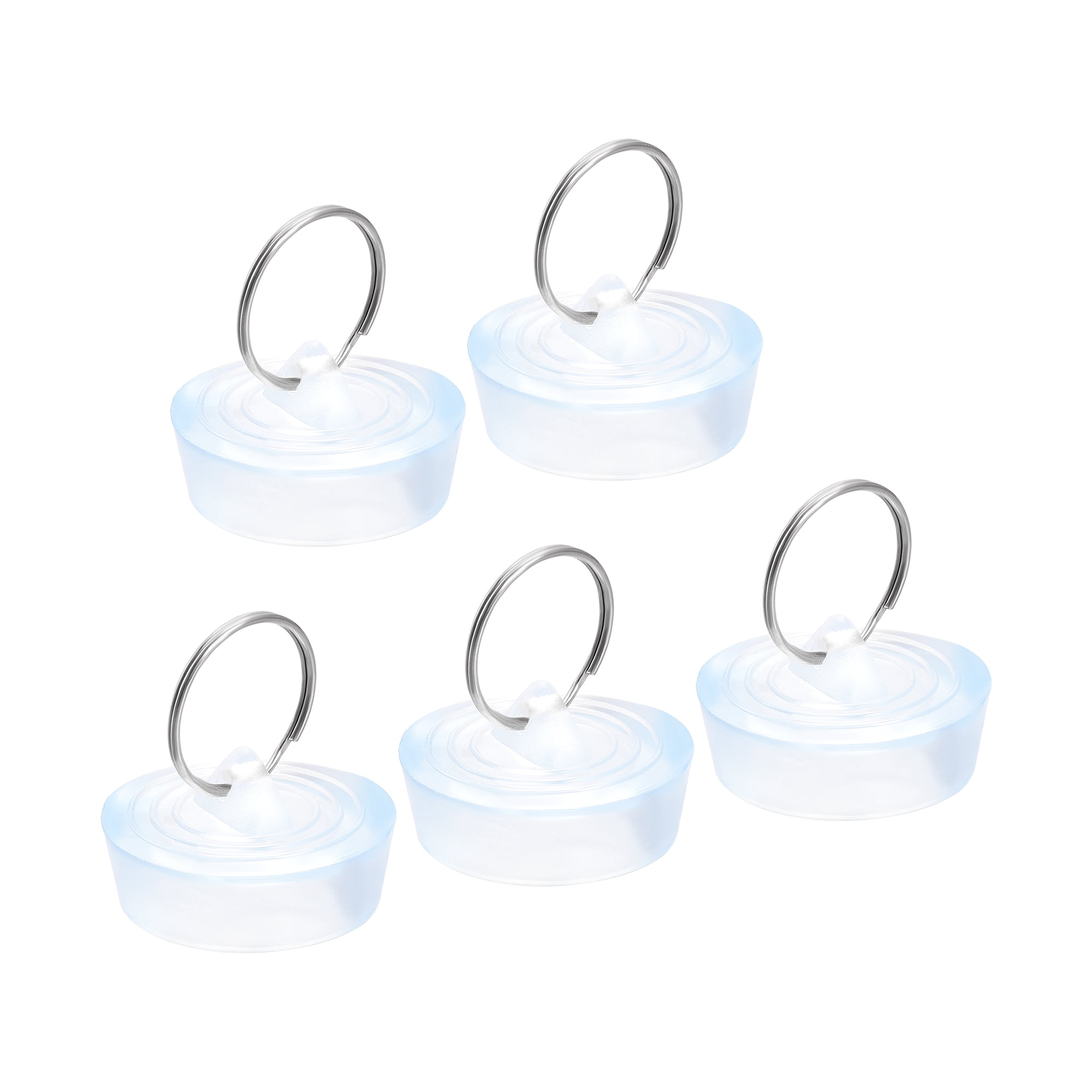 Uxcell Rubber Sink Plug Clear Drain Stopper Fit 1 11/32" to 1 27/64 ...