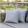 Blue Tree Branch Outdoor Pillow Covers Set of 2 Retro Classic Art Blue ...