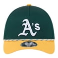 Men's New Era Green/Gold Athletics Rope M-Crown A-Frame 39THIRTY Flex ...