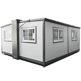 DuraYu 16.5x20ft Expandable Prefab Tiny Home, Steel Frame Modular Cabin ...