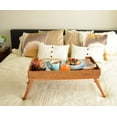La Jolla Rattan Breakfast Tray with Folding Legs, Food Safe, Portable ...
