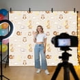 10x8ft Photo Backdrop, Cartoon Animals Soft Polyester Backdrop Curtains ...