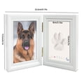 Paw Print Wooden Photo Frame Kit – Pet Memory Keepsake with Clay ...