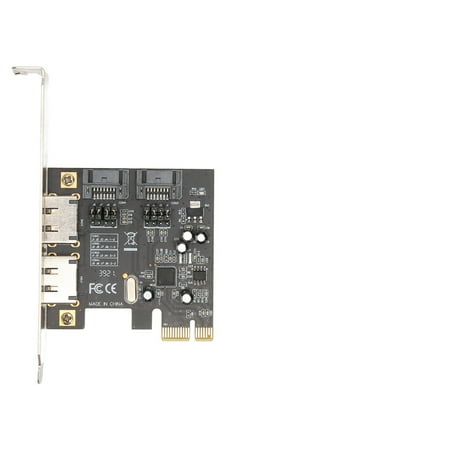 PCIE Riser Card, PCI Express X1 2 ESATA Simple Operation 1.5 Gbps SATA3 ...