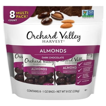 Blue Diamond Almonds, Dark Chocolate Cocoa Dusted Almonds, 100 calorie ...