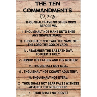 Christian Art Gifts 10 Commandments Wall Plaque - Exodus 20:2 - Walmart.com