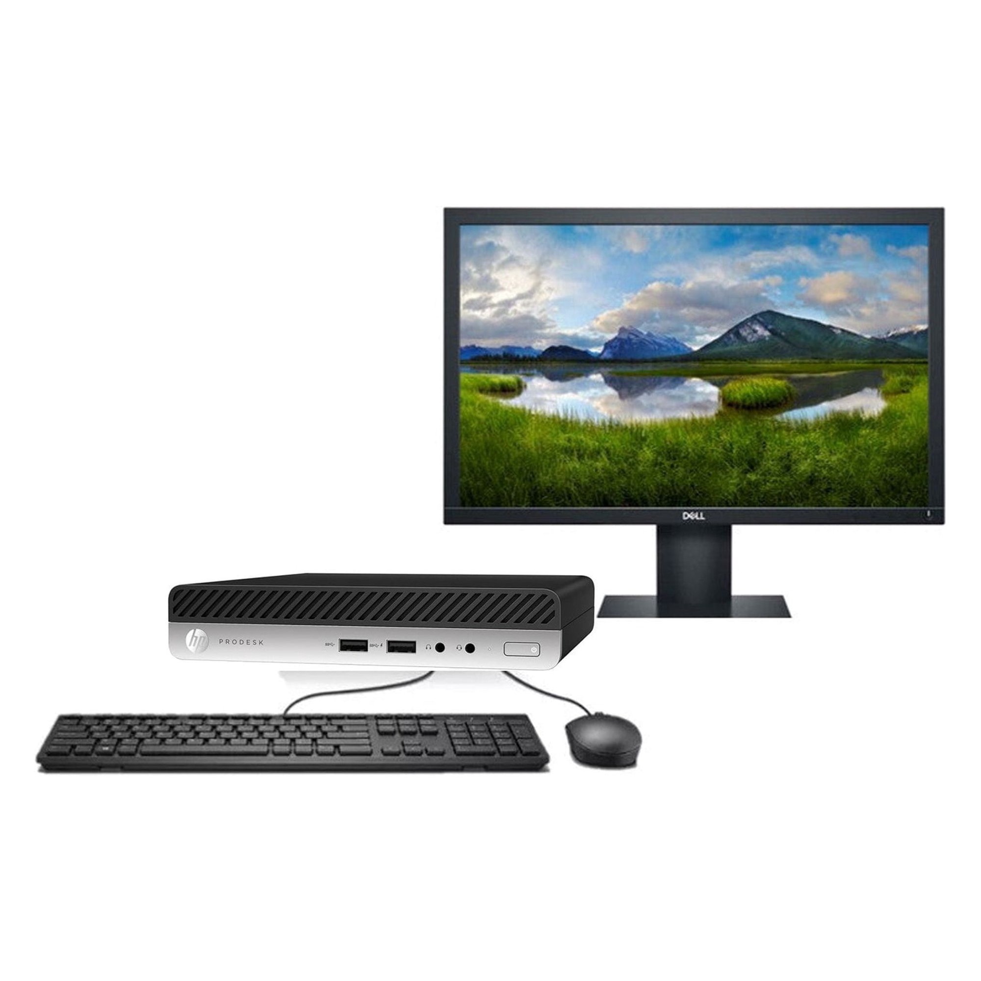 Kit Monitor + Mini Pc Hp Prodesk 400 G3 I5 8Gb 500Gb Reacond | Knasta Chile