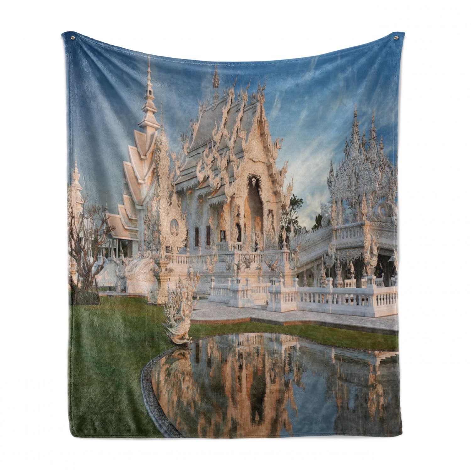 East Soft Flannel Fleece Throw Blanket, Palace Formed Building with ...