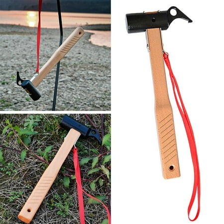 Outdoor Tent Hammer Heavy Duty Camping Mallet Large Strength Head en ...