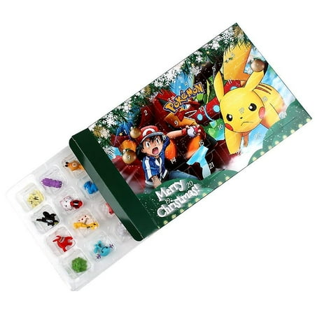 24pcs/set Pokemon Figures Christmas 2022 Advent Calendar Box Figure ...