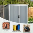 5 x 3 FT Resin Storage Shed, Outdoor Plastic Shed with Floor, Resin ...