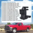 Vapor Canister Solenoid Purge Valve Compatible with 2003-2006 Dodge Ram ...