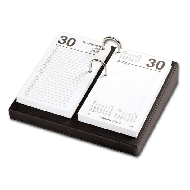 Classic Black 3.5 x 6 Calendar Holder with Silver Accents - Walmart.com