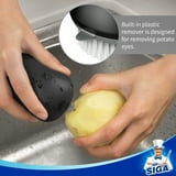 MR.SIGA Fruit and Vegetable Cleaning Brush Pack of 2 Black - Walmart.com
