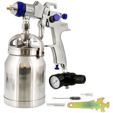 TCP Global Brand HVLP Spray Gun Set - 3 Sprayguns with Cups, Air ...