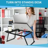 "PHANCIR 22"" Folding Portable Study Lap Desk for Bed/Couch, Adjustable ...