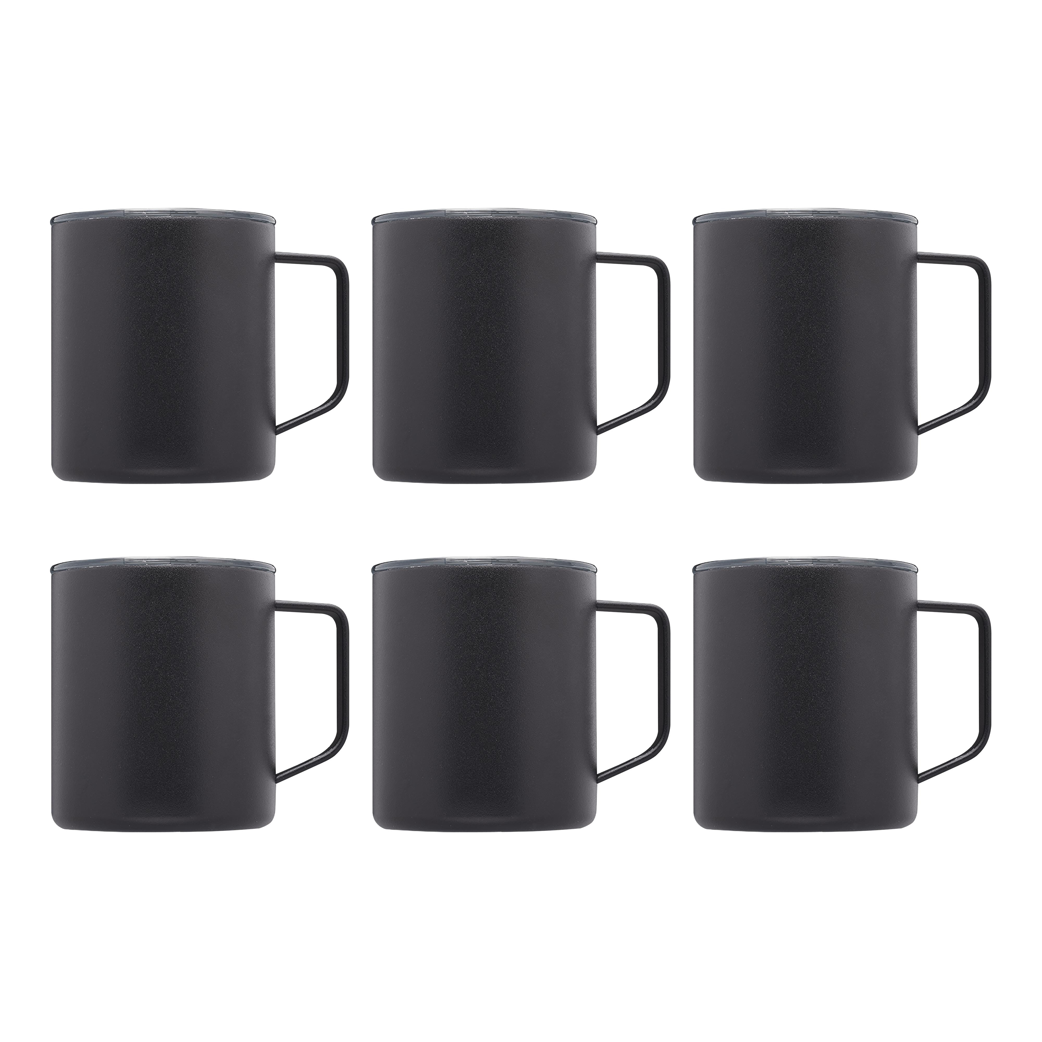 Kenai Powder Coated Travel Mugs 13.5 oz. Set of 6, Bulk Pack - Double ...