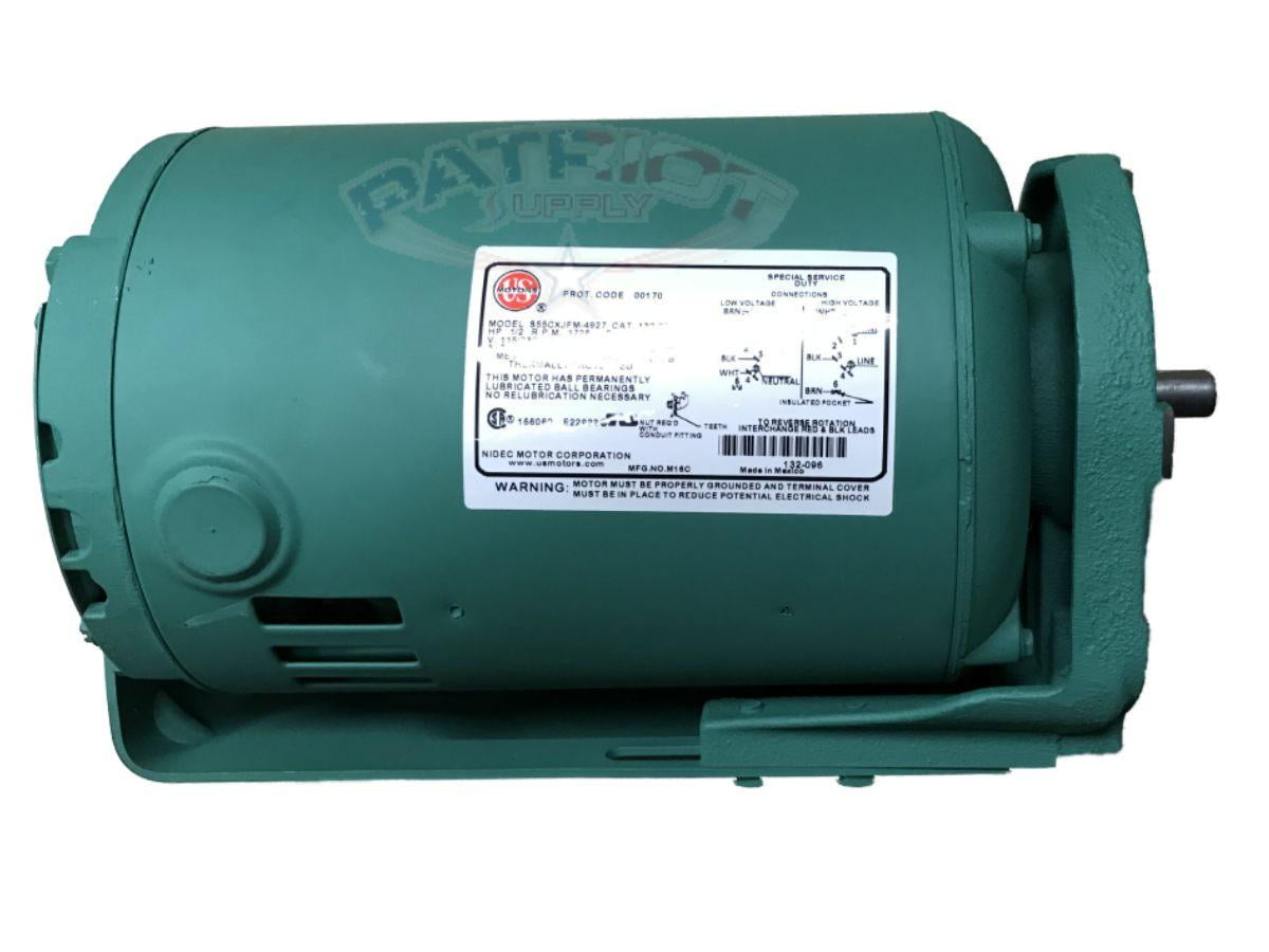 Taco 132-096RP 1/2 HP 1725 RPM 115/230V 1 Phase Motor And Bracket ...