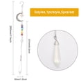 Alloy Moon Pendant Decorations 7 AB Color Plated Glass Beaded Hanging ...