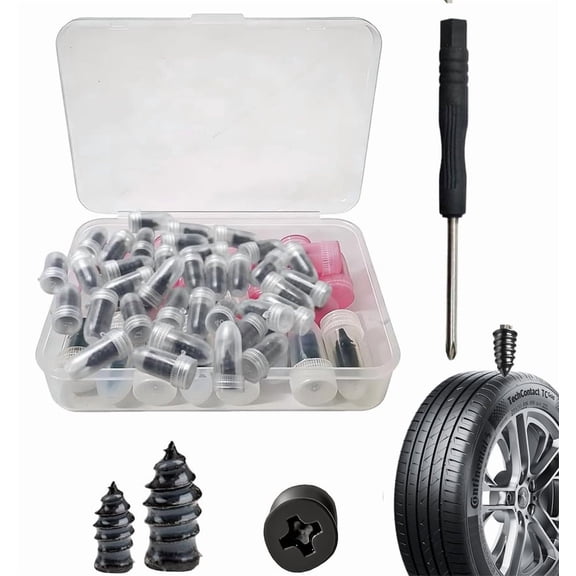 Tienley Tire Puncture Repair Kit, 20PCS Rubber Patch Nail, Small and ...
