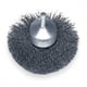 Stem-Mounted Circular Flared End Brushes, Steel, 16,000 rpm, 3" x 0.008 ...