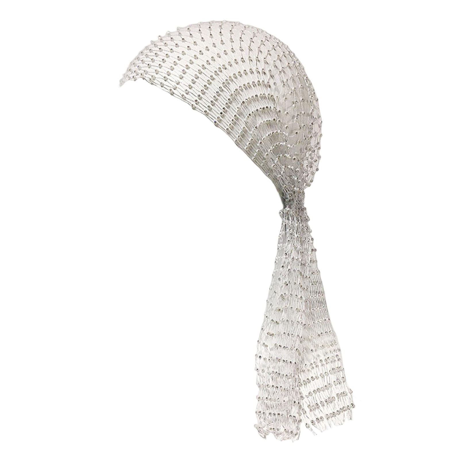 Fusipu Wide Headband Bandana Hat Stunning Mesh Design with Sparkling S ...