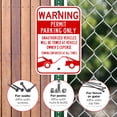 Permit Parking Only with Warning Sign, - Walmart.com