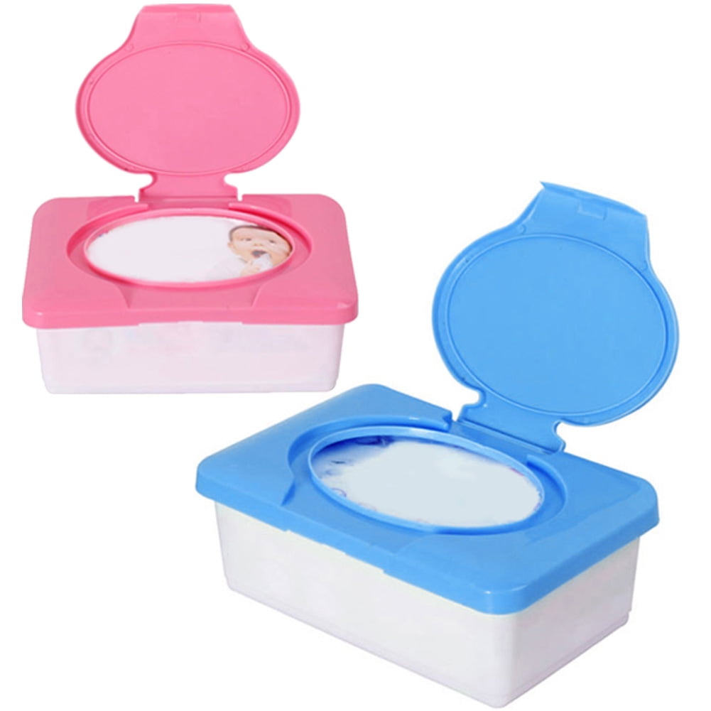 Dustproof Wet Tissues Dispenser, Plastic Wipes Case Holder for Baby ...