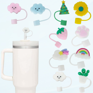 Straw Cover Cap for Stanley Cup,Silicone Straw Topper Compatible with ...