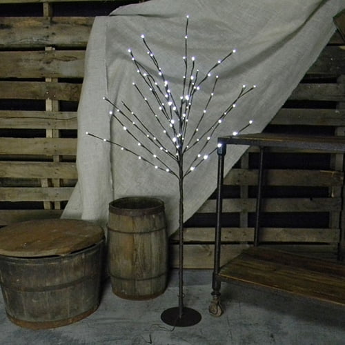 Event Decor Lighted LED Tree 4 foot Black Branches Outdoor Electric ...