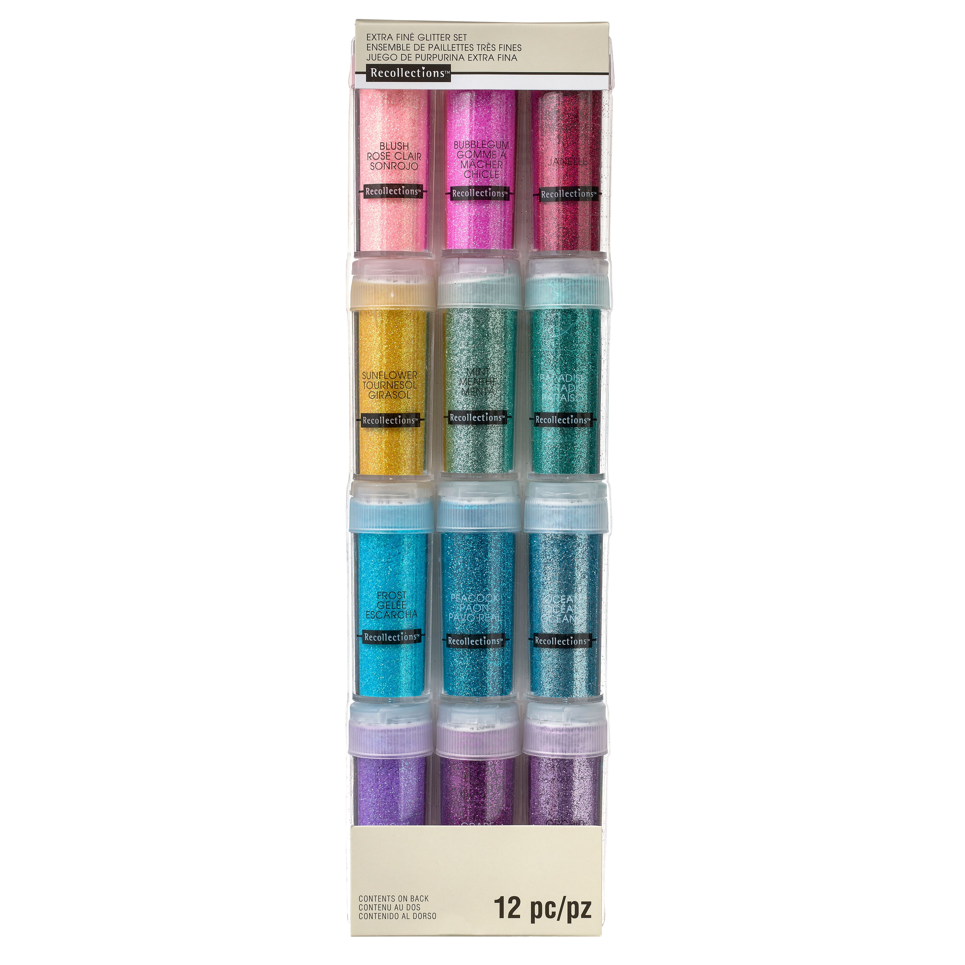 9 Packs: 12 ct. (108 total) Party Extra Fine Glitter Set by ...