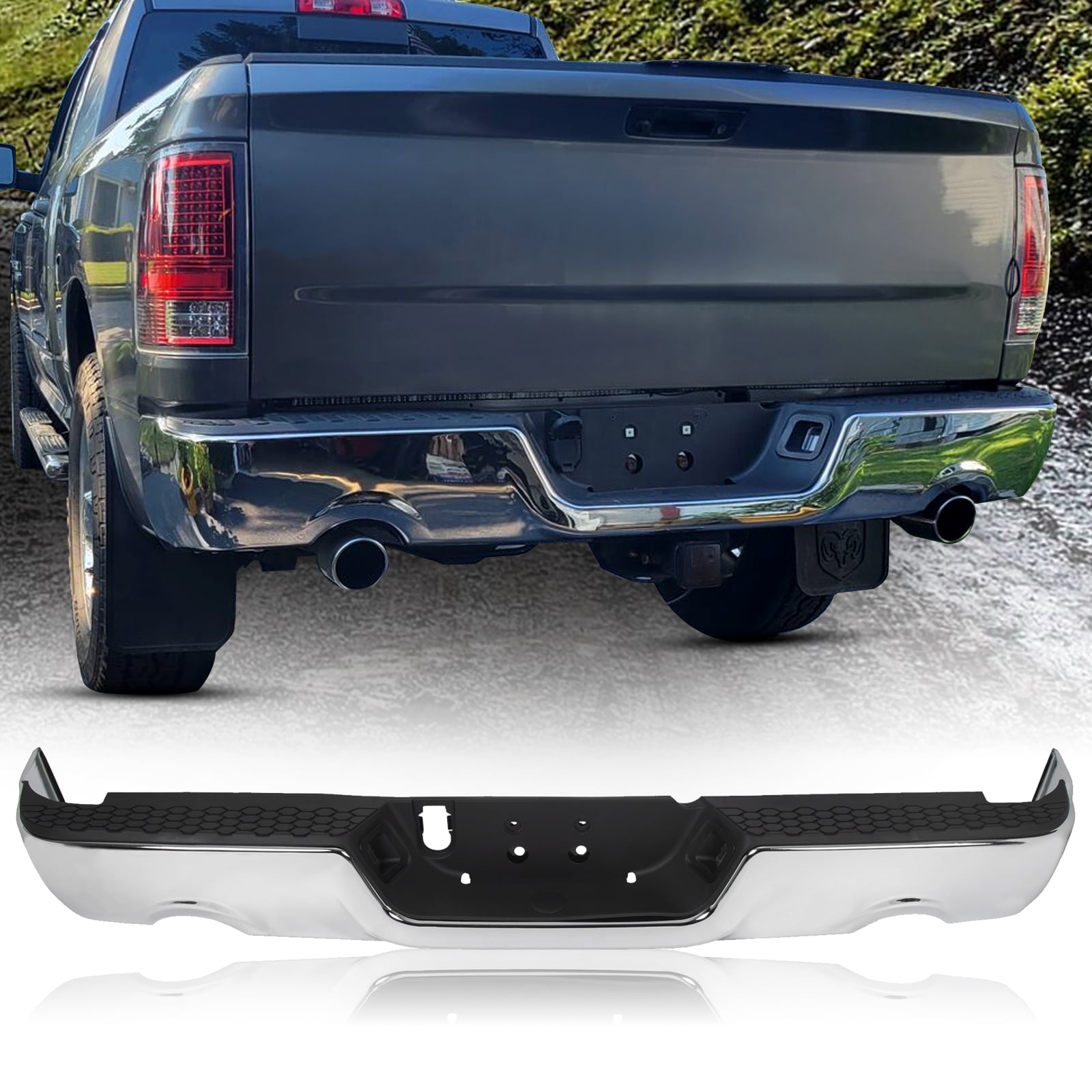 Kojem Rear Bumper Assembly for 2009-2018 Dodge Ram 1500 2019-2022 Dodge ...