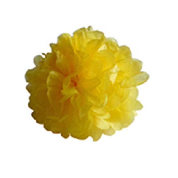 15 '' Papel De Seda Pom-Pom Flor Bola Decoración Del Banquete De Boda - Amarillo Zulema Pom Pom ...