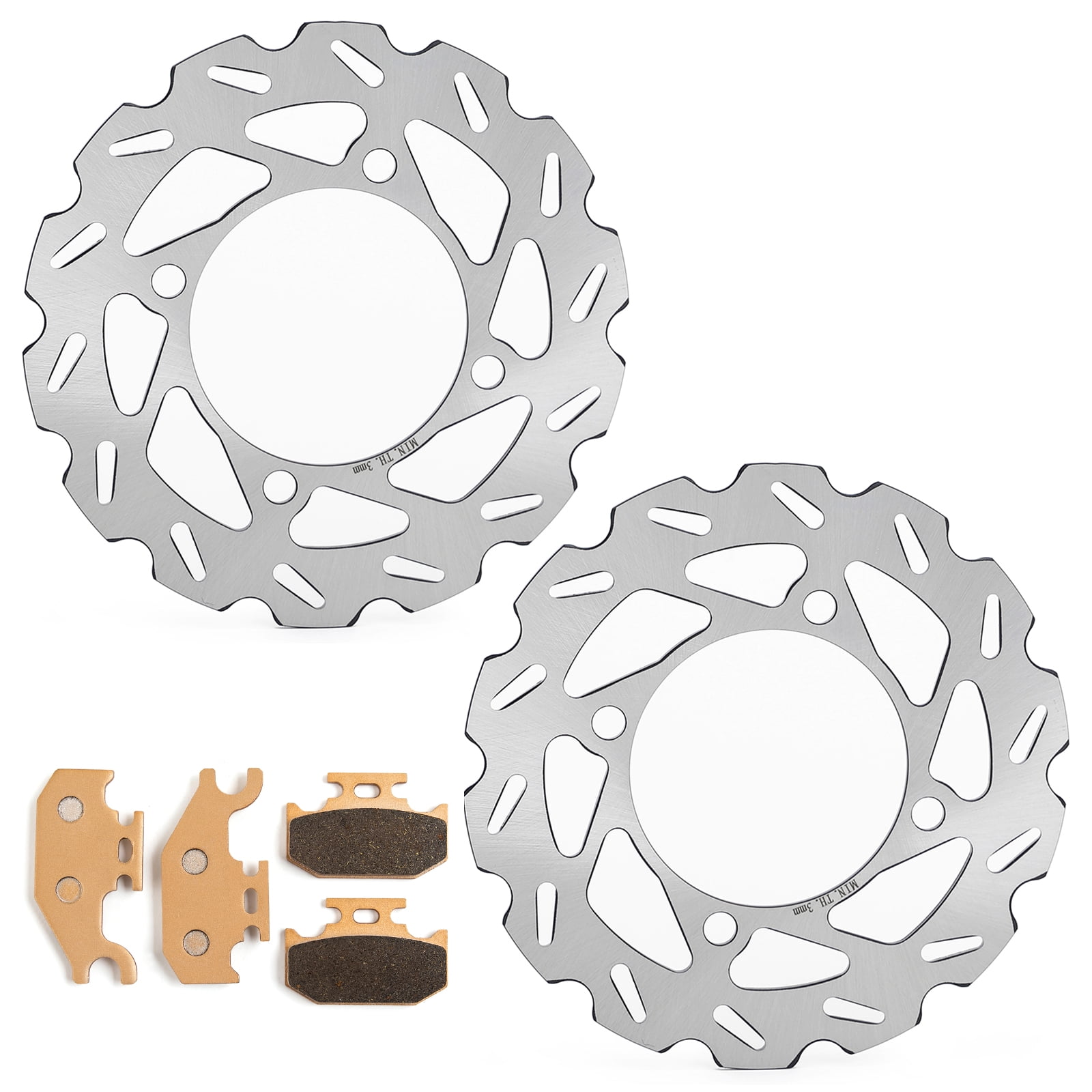 ATV Front Brake Rotors Pads for Suzuki King Quad 450 700 750 LTA450X ...