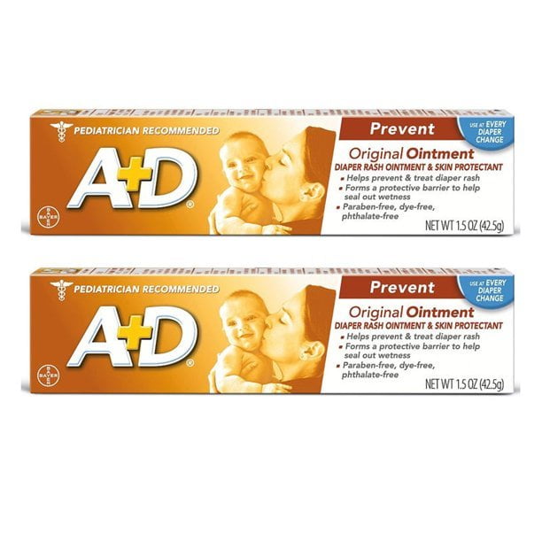 A+D Original Diaper Rash Ointment, Baby Skin Moisturizer, 1.5 Oz Tube ...