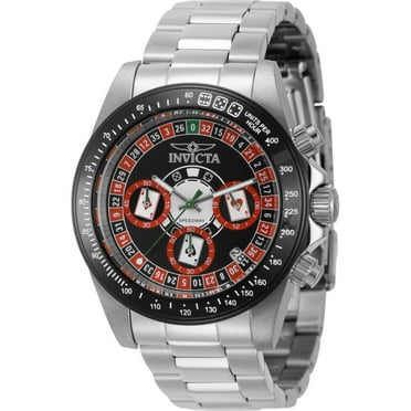 Invicta Men's 33282 Speedway Quartz Multifunction Black Dial Watch ...