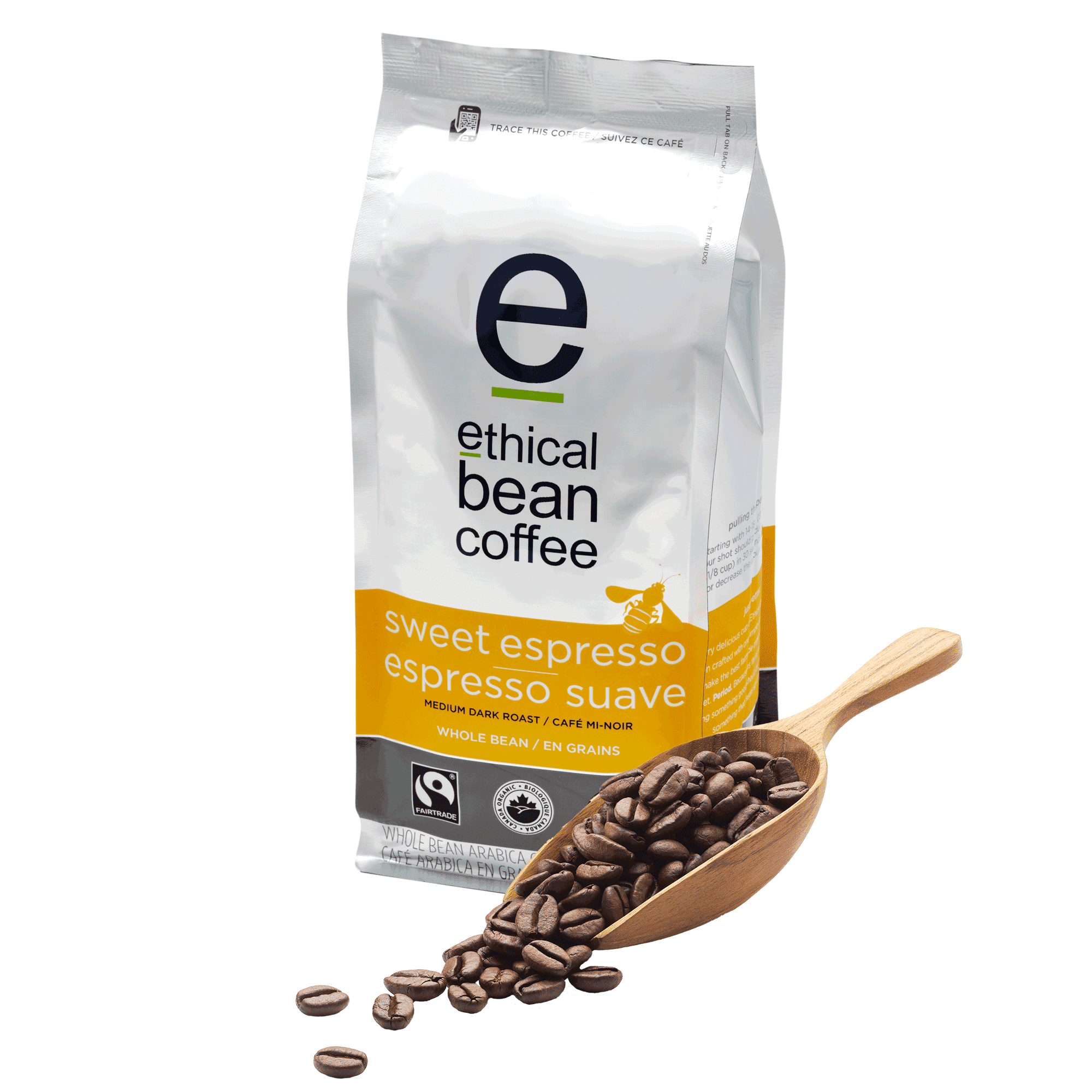 Ethical Bean 2lb Sweet Espresso Dark Roast Whole Bean Bag - Walmart.ca