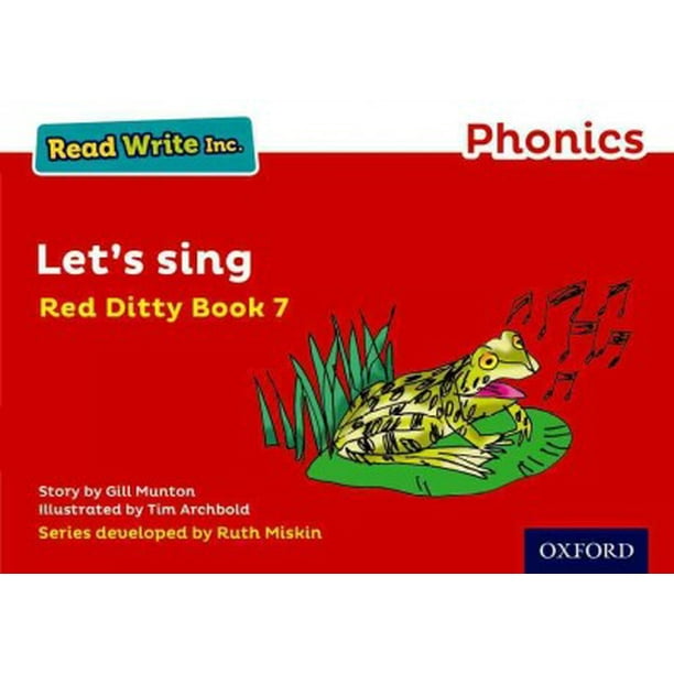 Read Write Inc. Phonics: Red Ditty Book 7 Let's Sing - Walmart.com