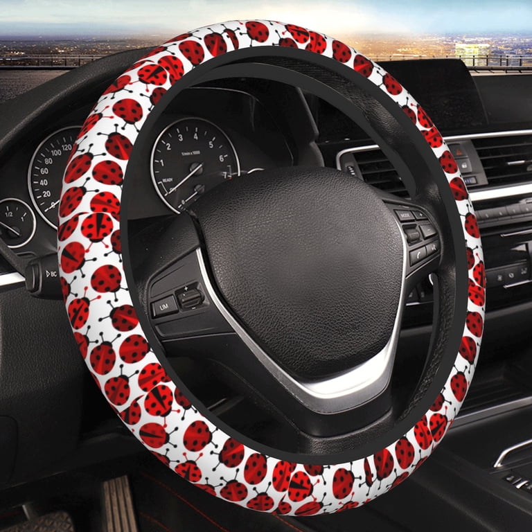 Ladybug Steering Wheel Covers