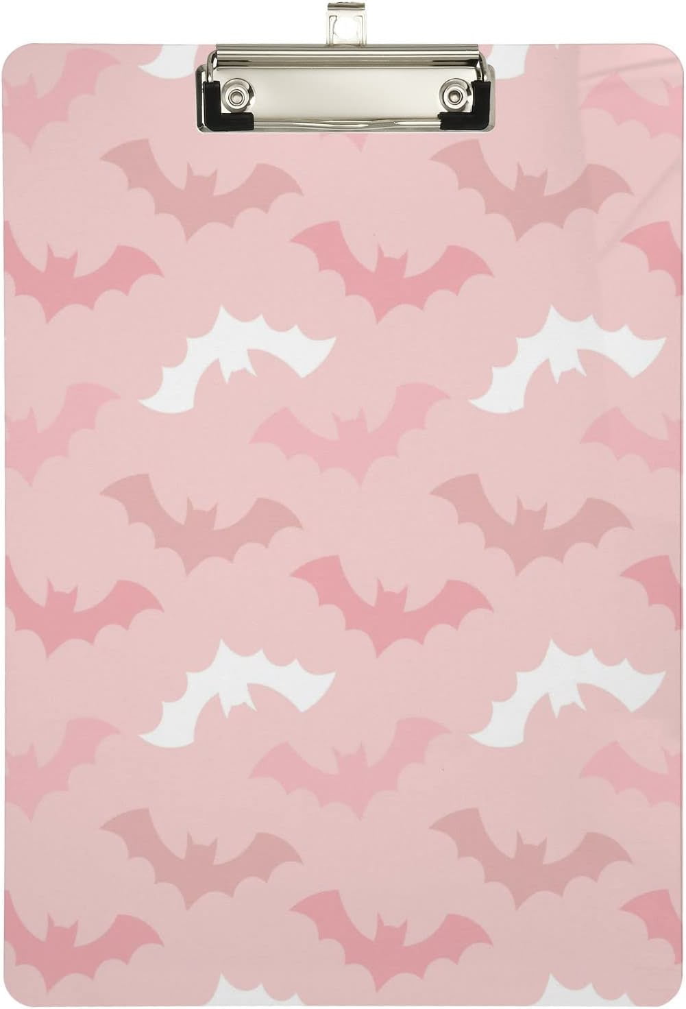 FMSHPON Halloween Pink White Cute Bat Clipboard Hardboard Wood Nursing ...