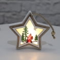 Christmas Light Hanging Ornaments Xmas Light Wooden Decorations ...